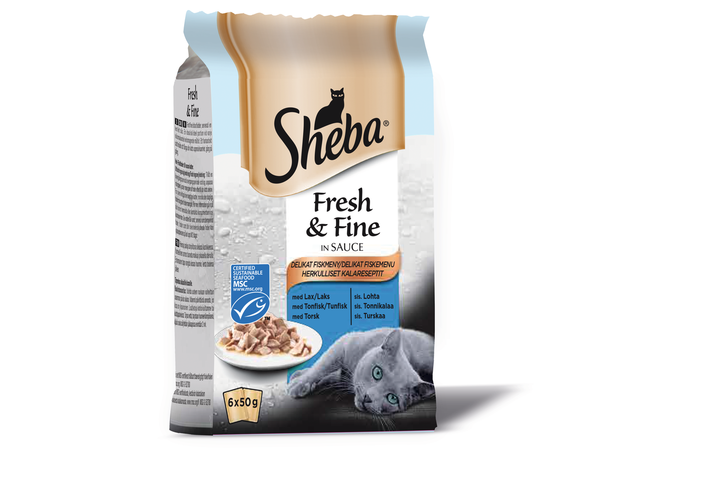 Sheba Fresh&Fine 6x50g Herkulliset Kalareseptit MSC sertifioitu | K ...