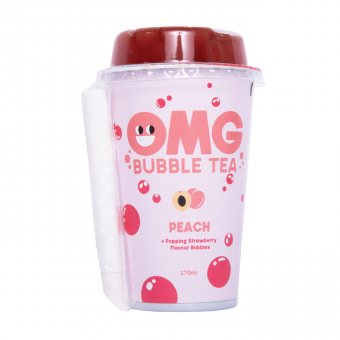 OMG Bubble tea peach 270ml | K-Ruoka Verkkokauppa