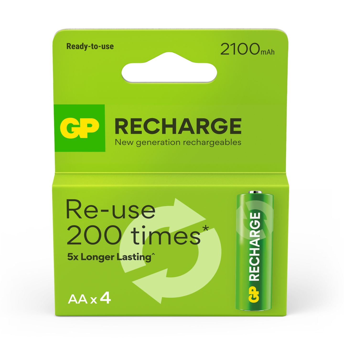 GP Recharge 2100mAh AA akkuparisto 4 kpl | K-Ruoka Verkkokauppa