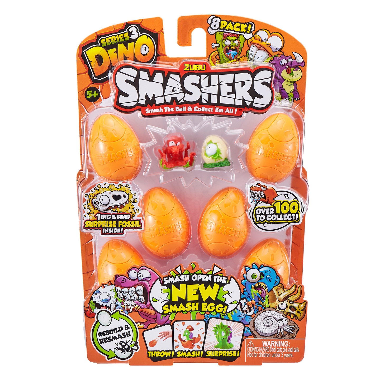 Smashers Dino 8-pack | K-Ruoka Verkkokauppa