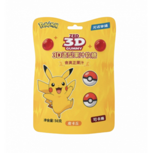 Pokemon Juice 3D Gummy Candy Cola Flavour 56 g | K-Ruoka Verkkokauppa