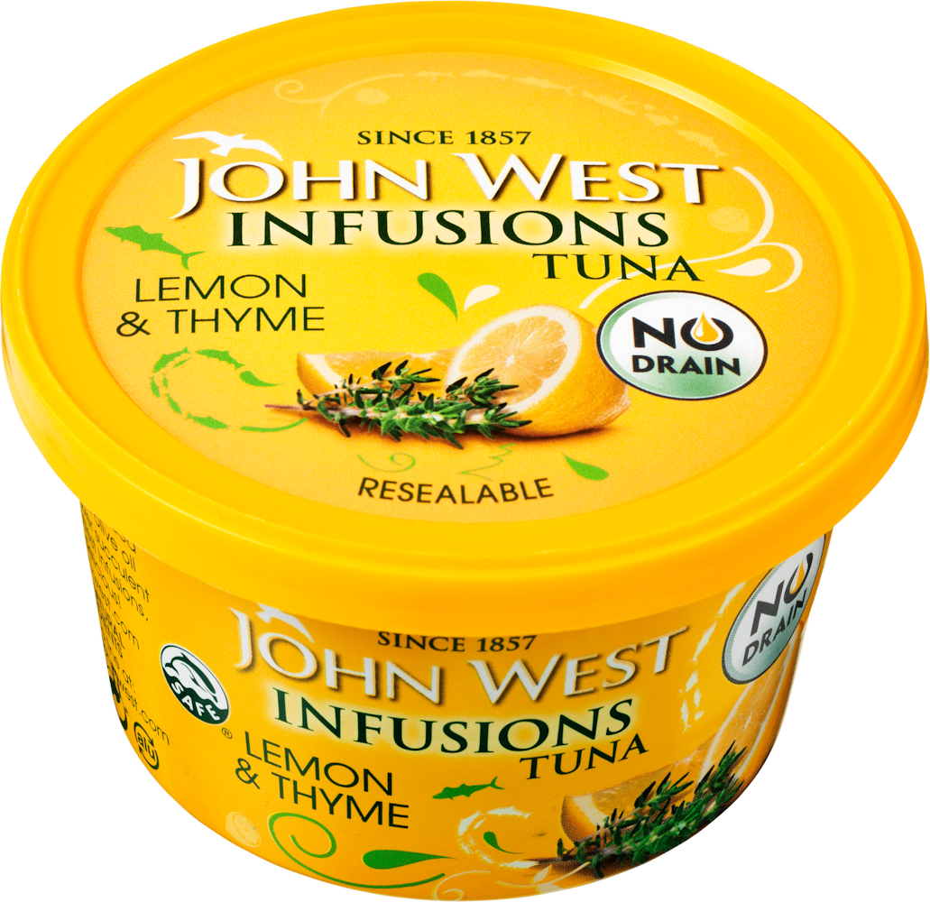 John West Infusions Valutettu Tonnikala Sitruuna ja Timjami 80g ...