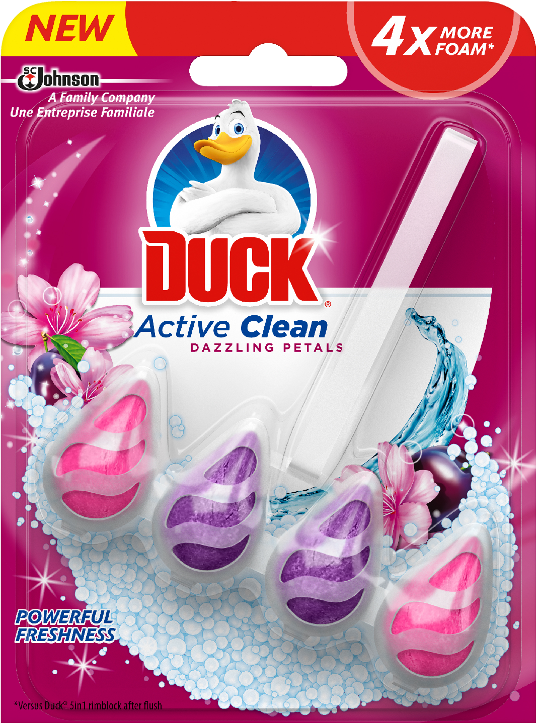 Duck ActiveClean wc-raikastin 39g Dazzling Petals | K-Ruoka Verkkokauppa