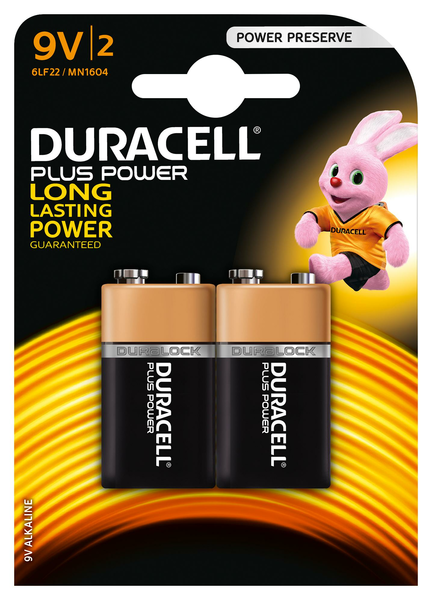 Duracell Plus Power 9V -paristo, 2 kpl | K-Ruoka Verkkokauppa