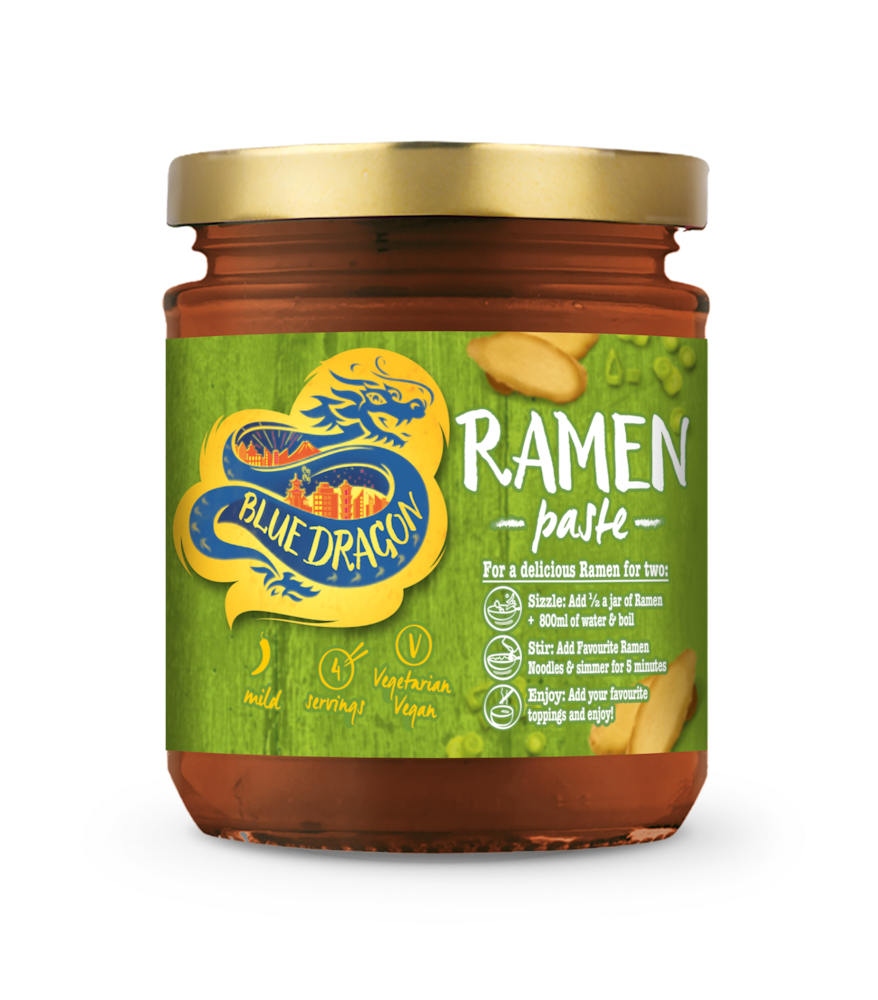 Blue Dragon Ramen-tahna jossa Japanilaista soijakastiketta ...