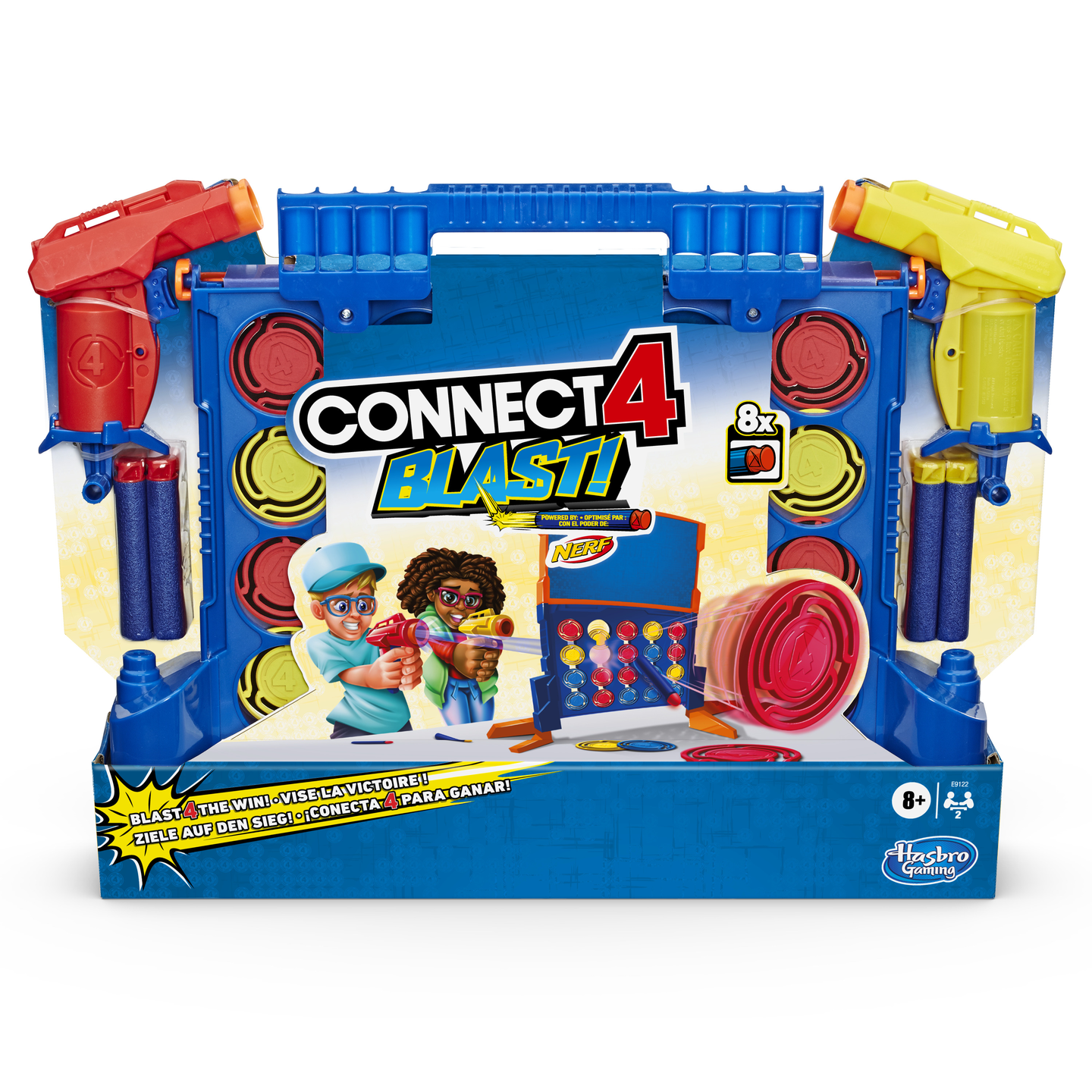 Connect 4 Blast Nerf lautapeli | K-Ruoka Verkkokauppa