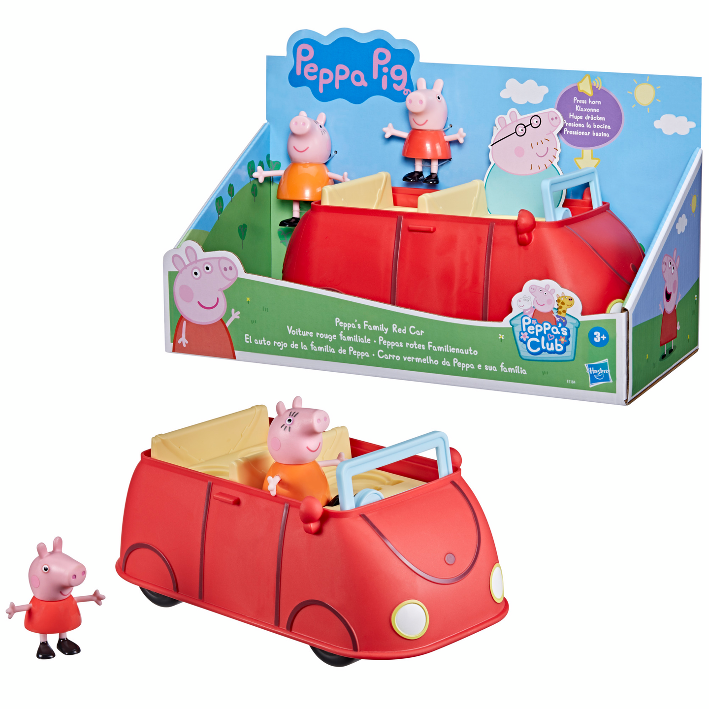 Peppa Pig Peppa’s Adventures Peppa’s Family Red Car -ajoneuvolelu | K ...
