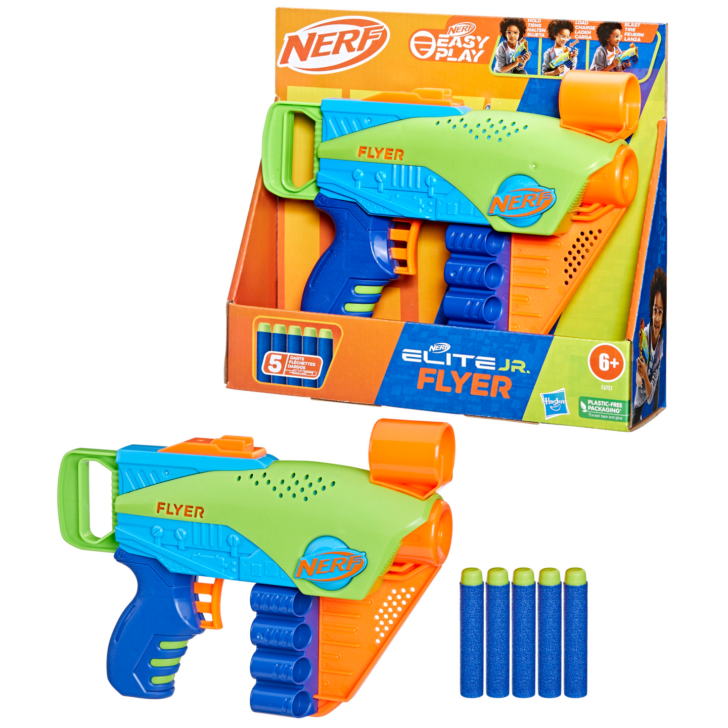 Nerf Elite Junior Flyer -nuoliblasteri | K-Ruoka Verkkokauppa