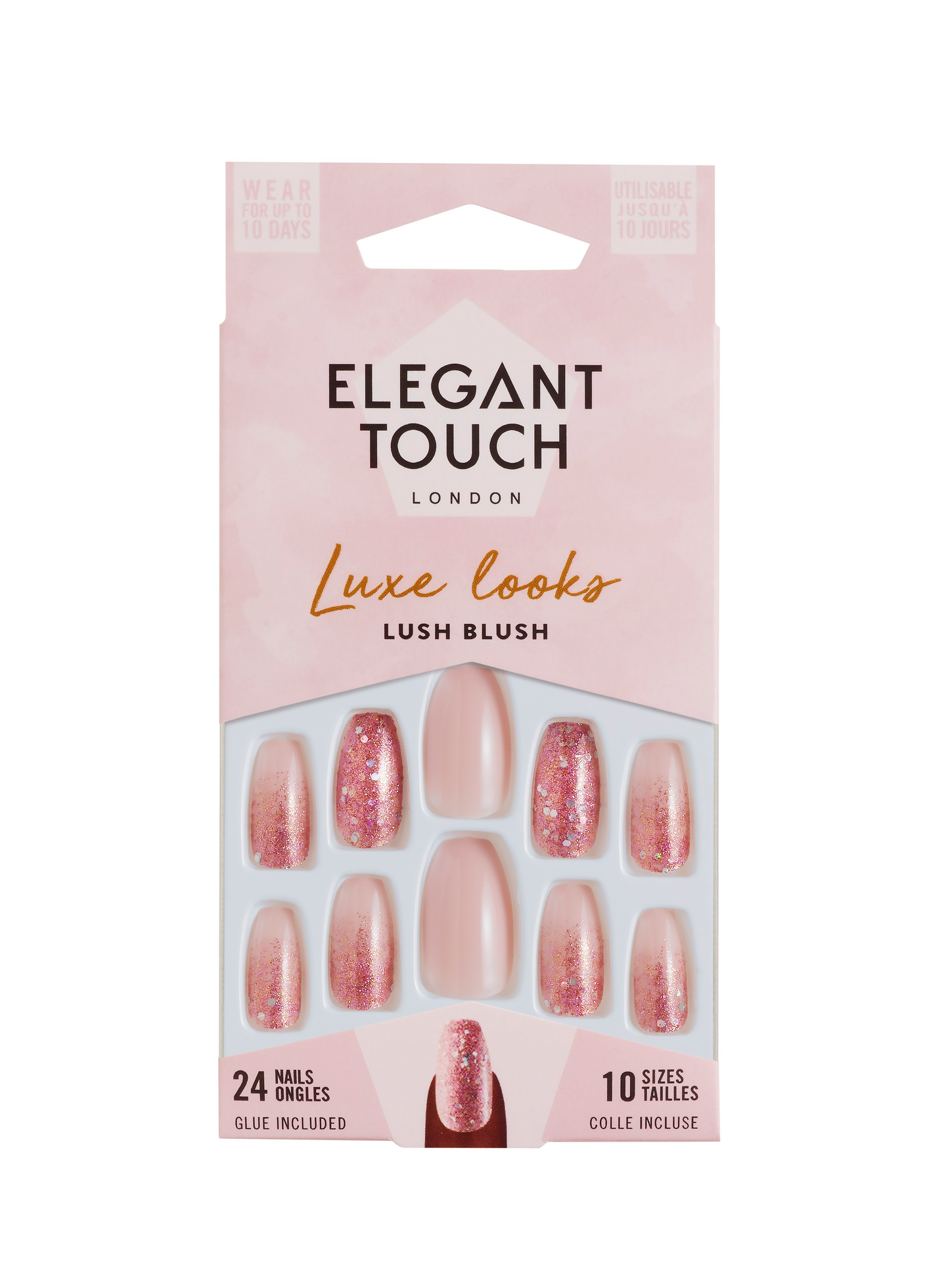 Elegant Touch Luxe Looks kynsisetti Lush Blush - Kynsienhoitovälineet ja -aineet | K-Citymarket.fi