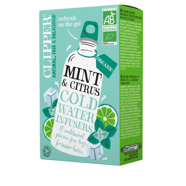 Clipper cold water infusers 10ps minttu sitrus luomu | K-Ruoka Verkkokauppa