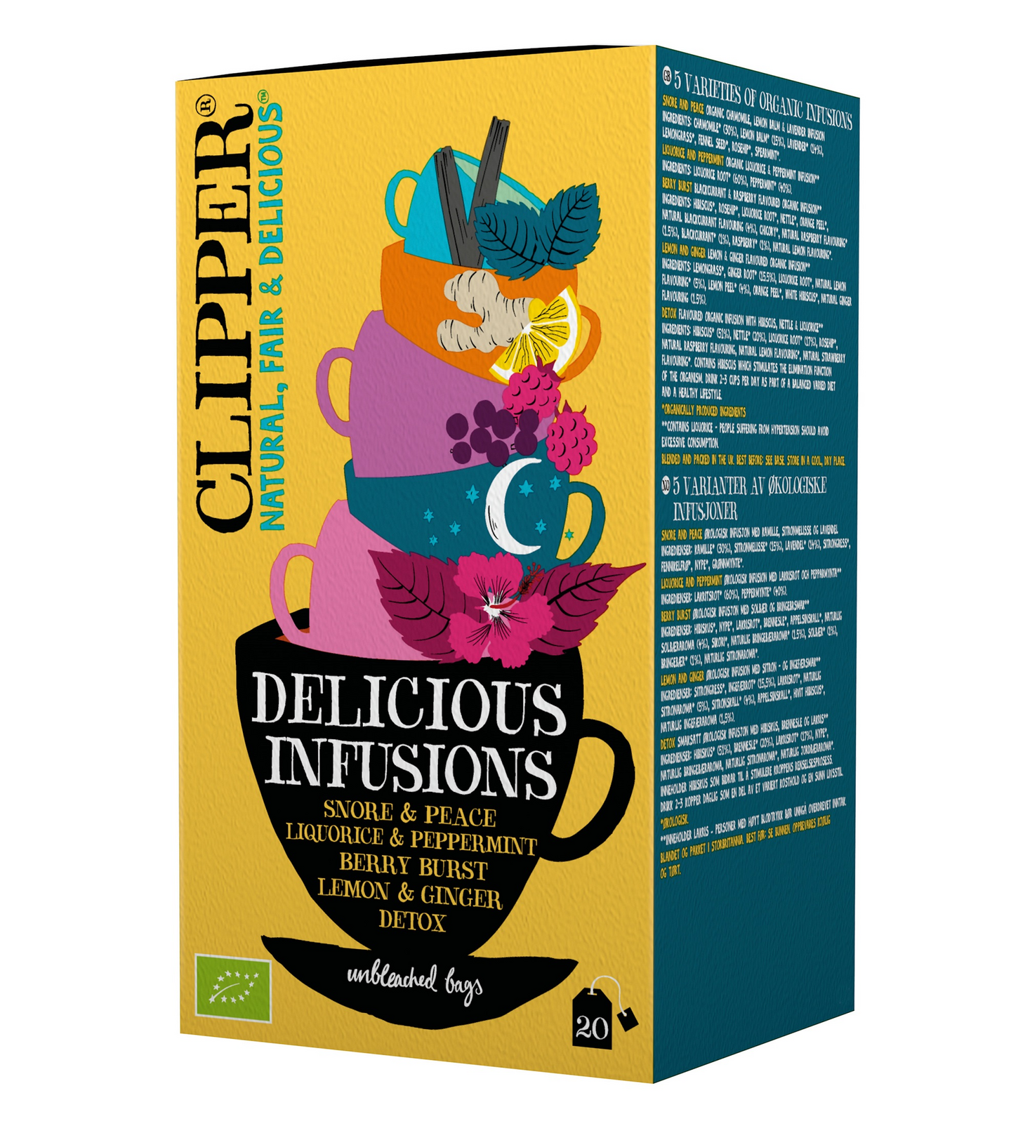 Clipper Delicious Infusions luomuyrttiteelajitelma 20ps | K-Ruoka ...