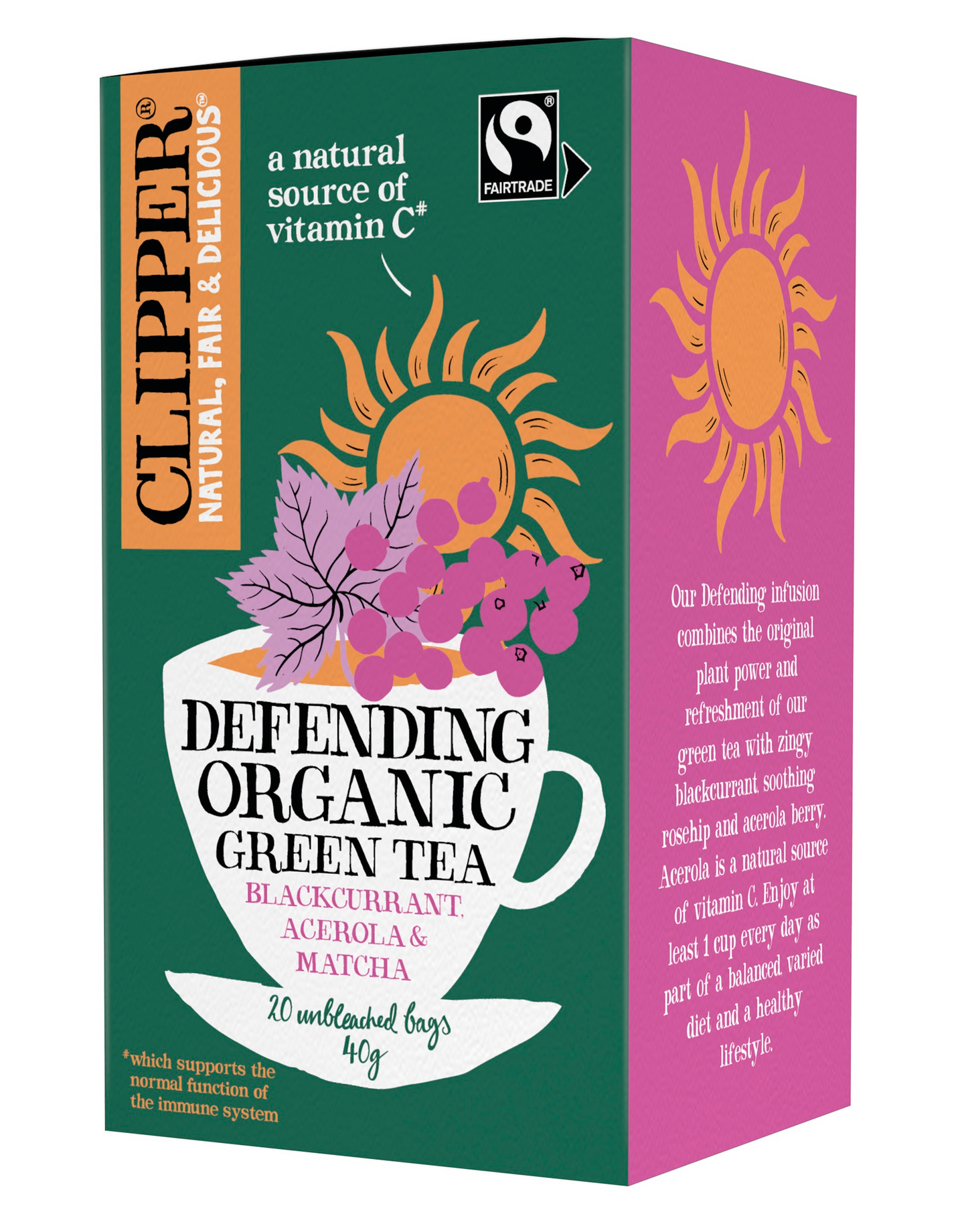 Clipper Defending vihreä luomutee 20ps | K-Ruoka Verkkokauppa