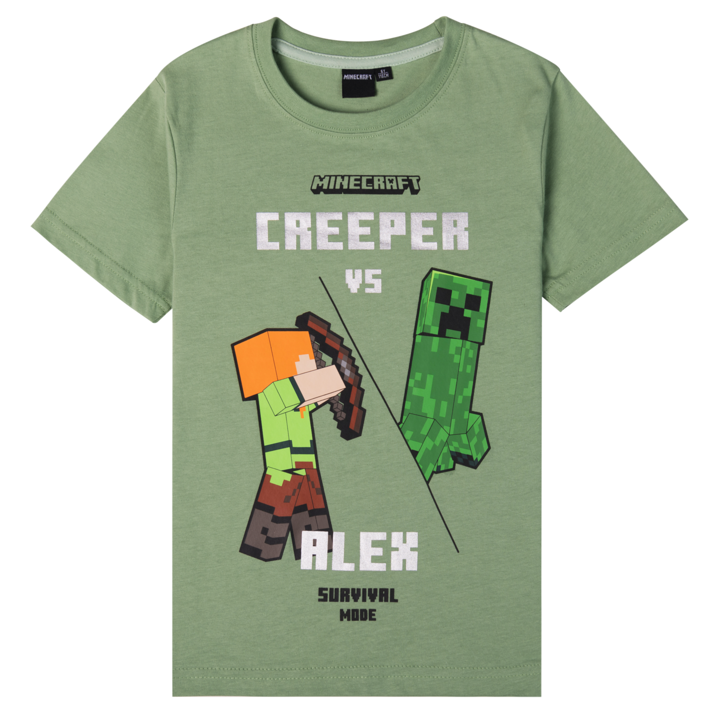 Minecraft lasten t-paita vihreä | K-Ruoka Verkkokauppa