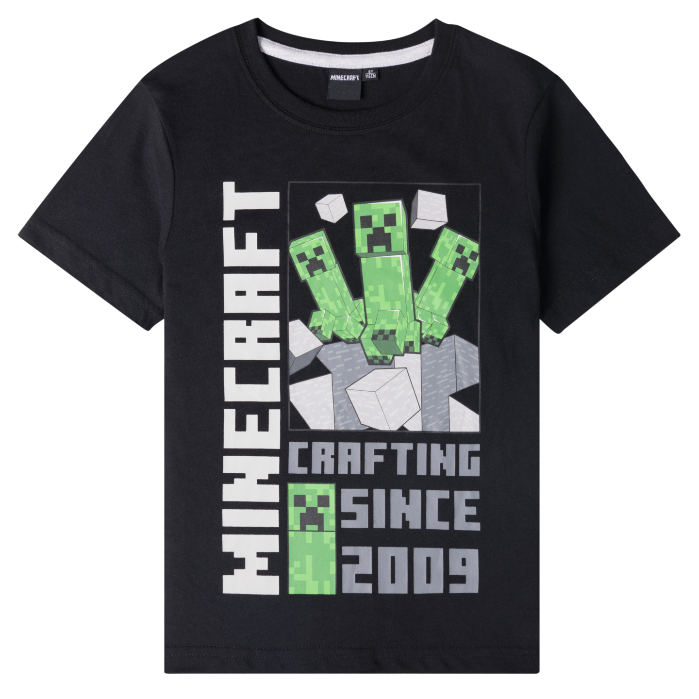 Minecraft lasten t-paita musta | K-Ruoka Verkkokauppa
