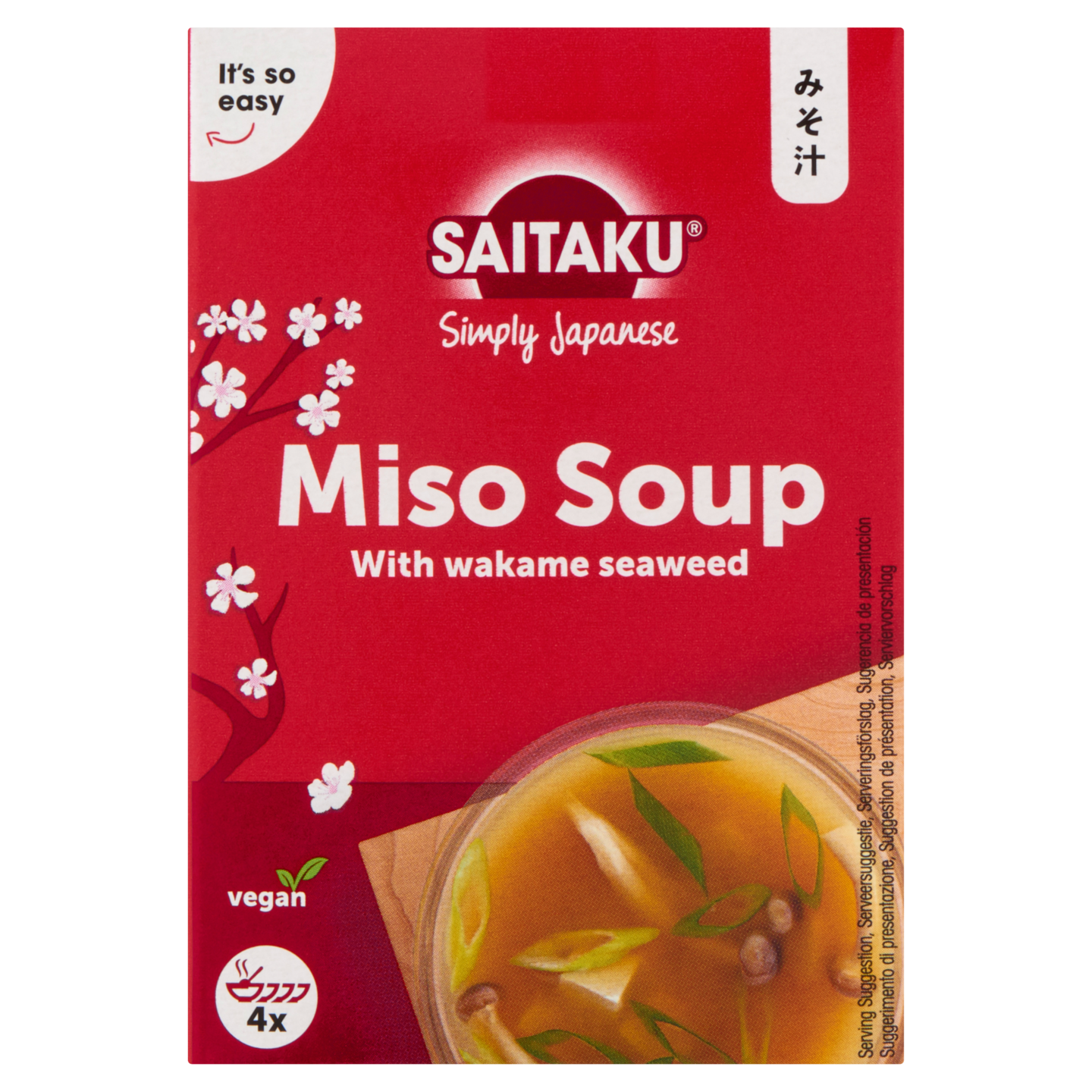 Saitaku misokeitto wakame merilevällä 4 annosta 88g | K-Ruoka Verkkokauppa