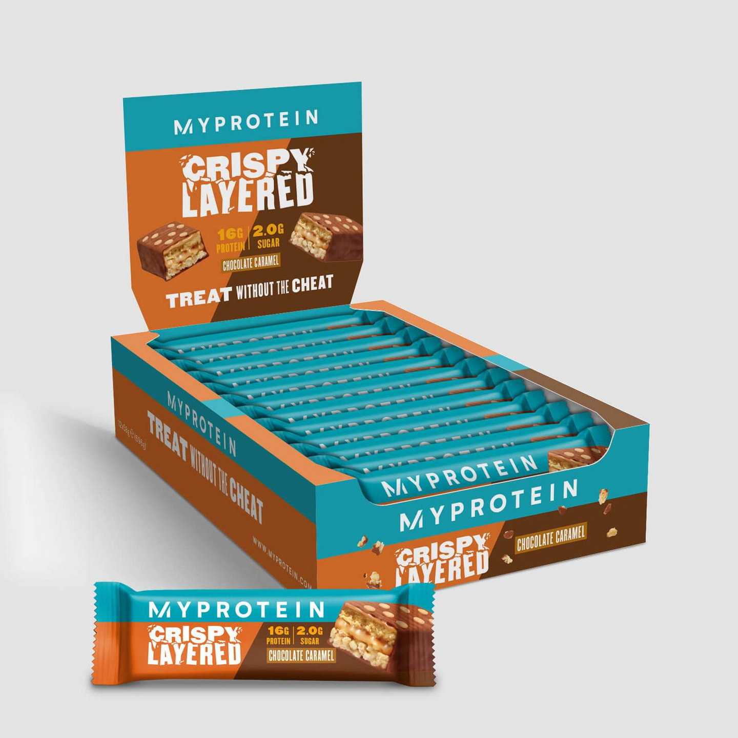 MyProtein Crispy Layered Bar, Chocolate Caramel 58g | K-Ruoka Verkkokauppa