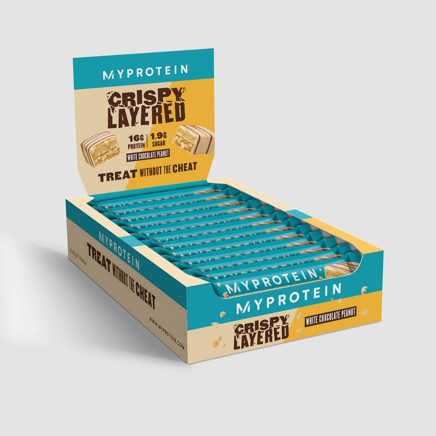 MyProtein Crispy Layered Bar, White Chocolate Peanut 58g | K-Ruoka ...