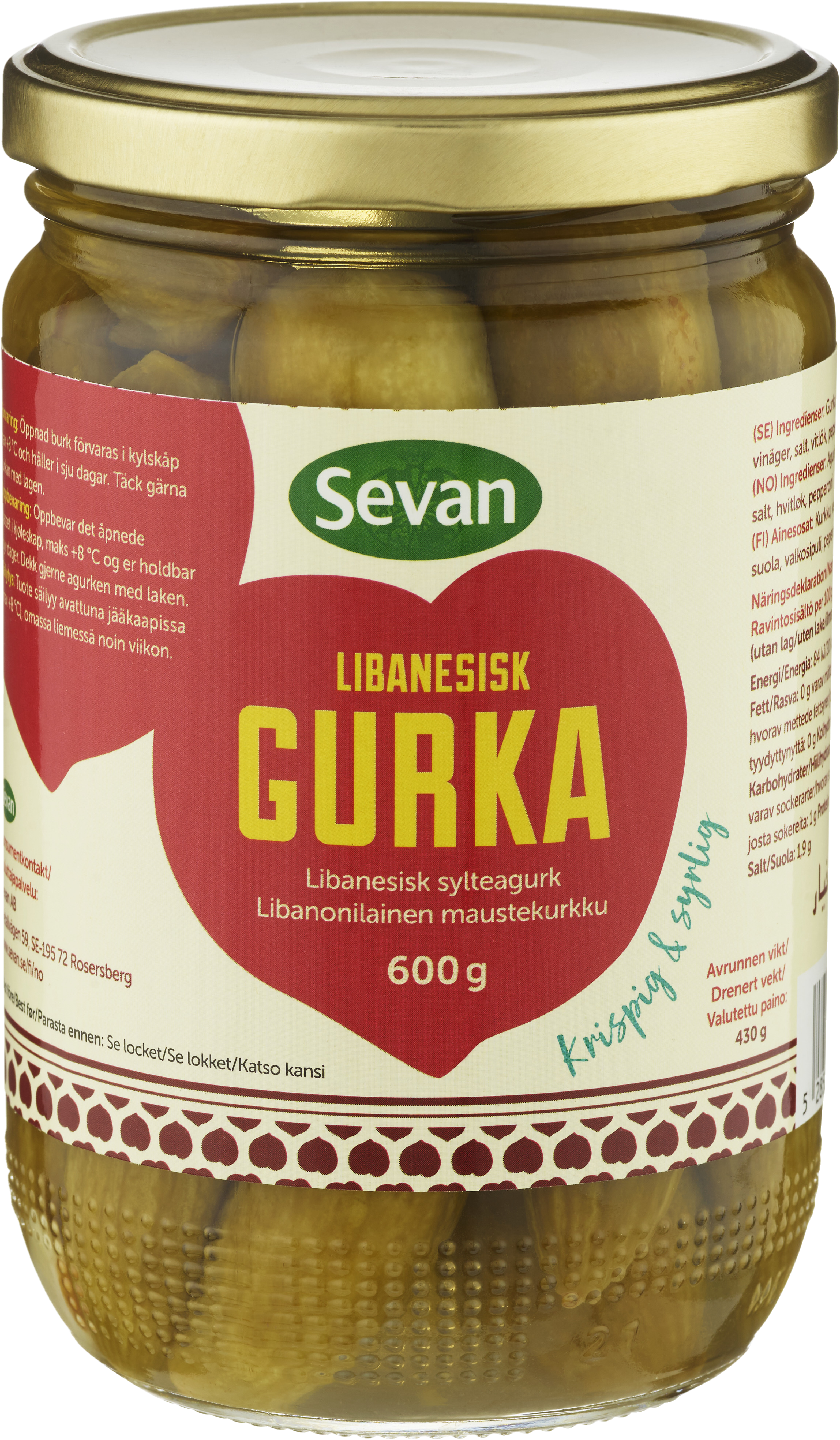 Sevan Libanonilainen kurkku 600g/430g | K-Ruoka Verkkokauppa