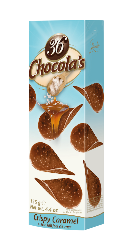 Hamlet Chocola's Crispy Caramel lastut 125g — HoReCa-tukku Kespro