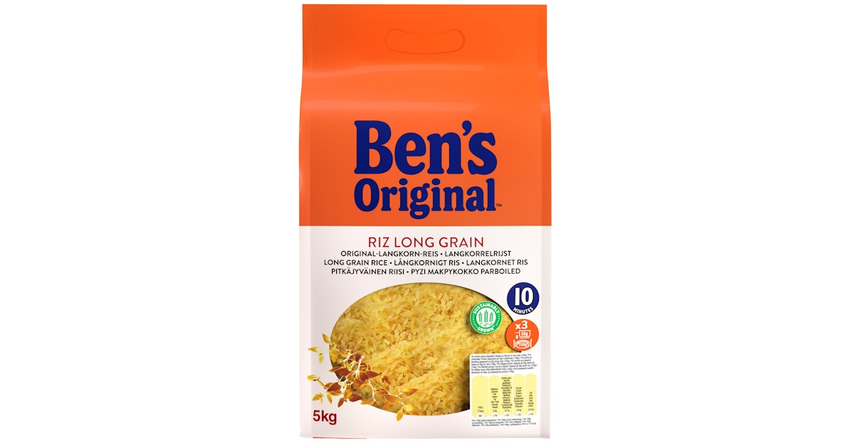 Ben's Original Pitkäjyväinen riisi 5kg | K-Ruoka Verkkokauppa Ben's Original Pitkäjyväinen riisi 5kg | K-Ruoka Verkkokauppa