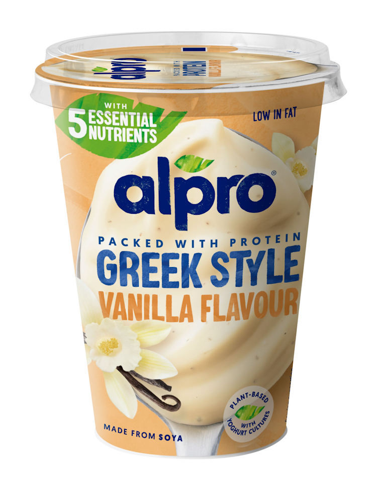 Alpro Greek Style soijavalmiste 400g vanilja — HoReCa-tukku Kespro