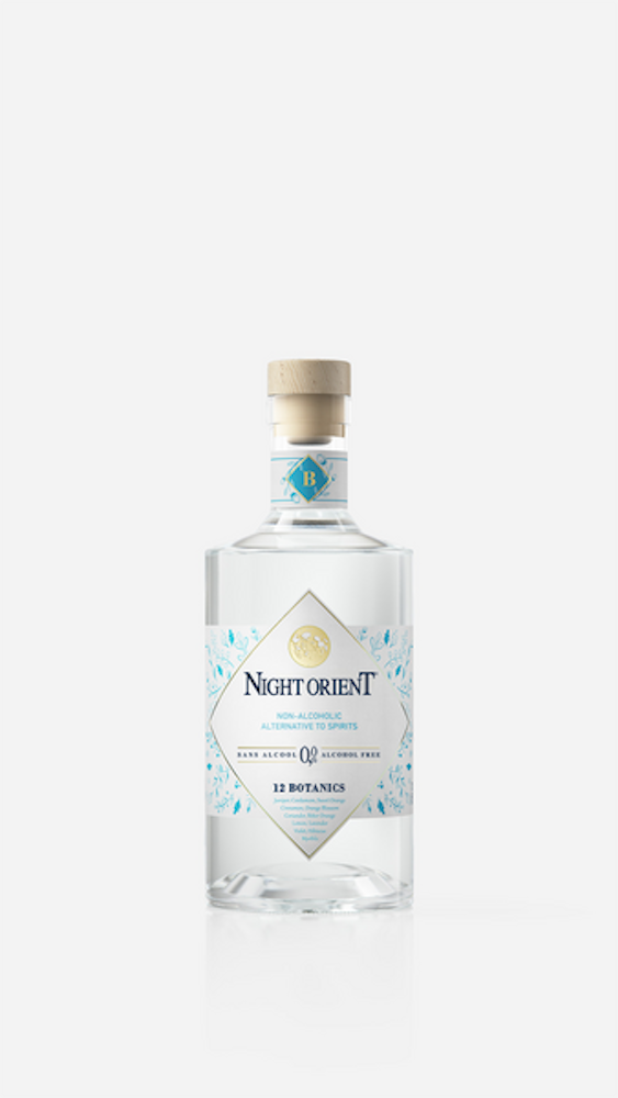 Night Orient Non-alcohol GIN 12 Botanics 70cl 0%, alkoholiton tisle ...