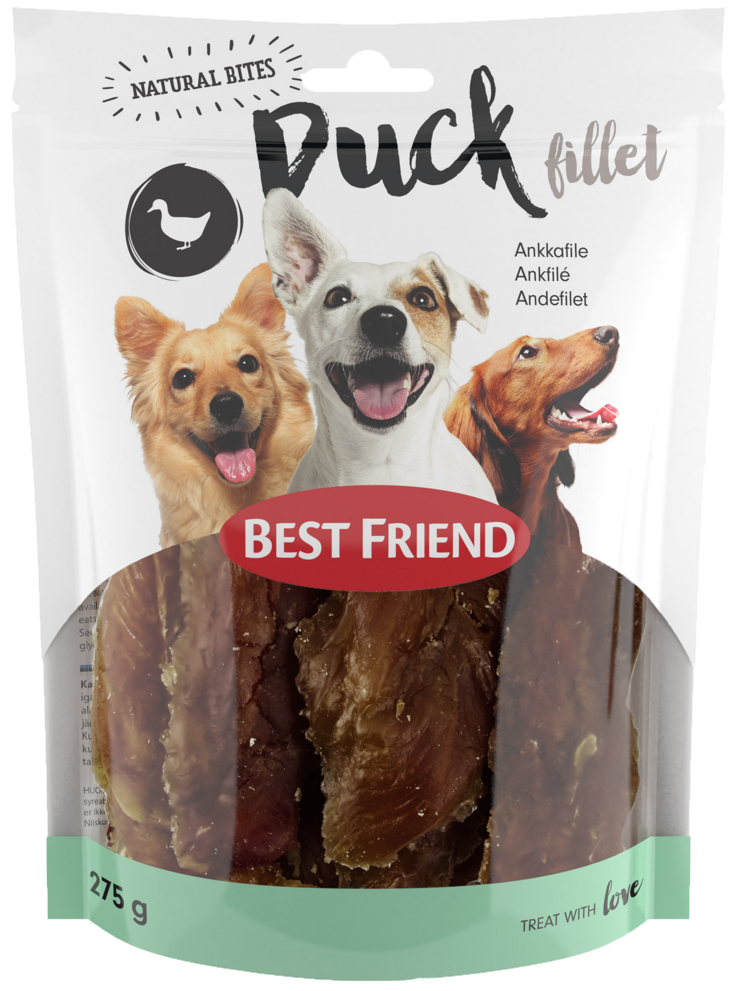 Best Friend Natural Bites 275g ankkafile | K-Ruoka Verkkokauppa