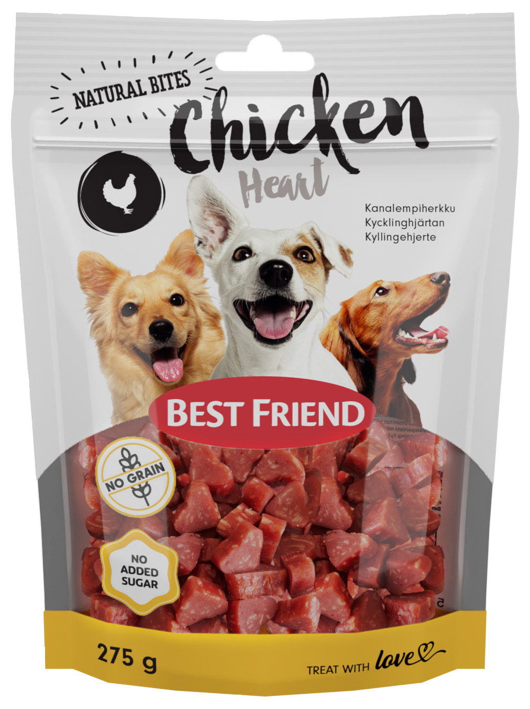 Best Friend Natural Bites kanalempiherkku 275g koirille | K-Ruoka ...