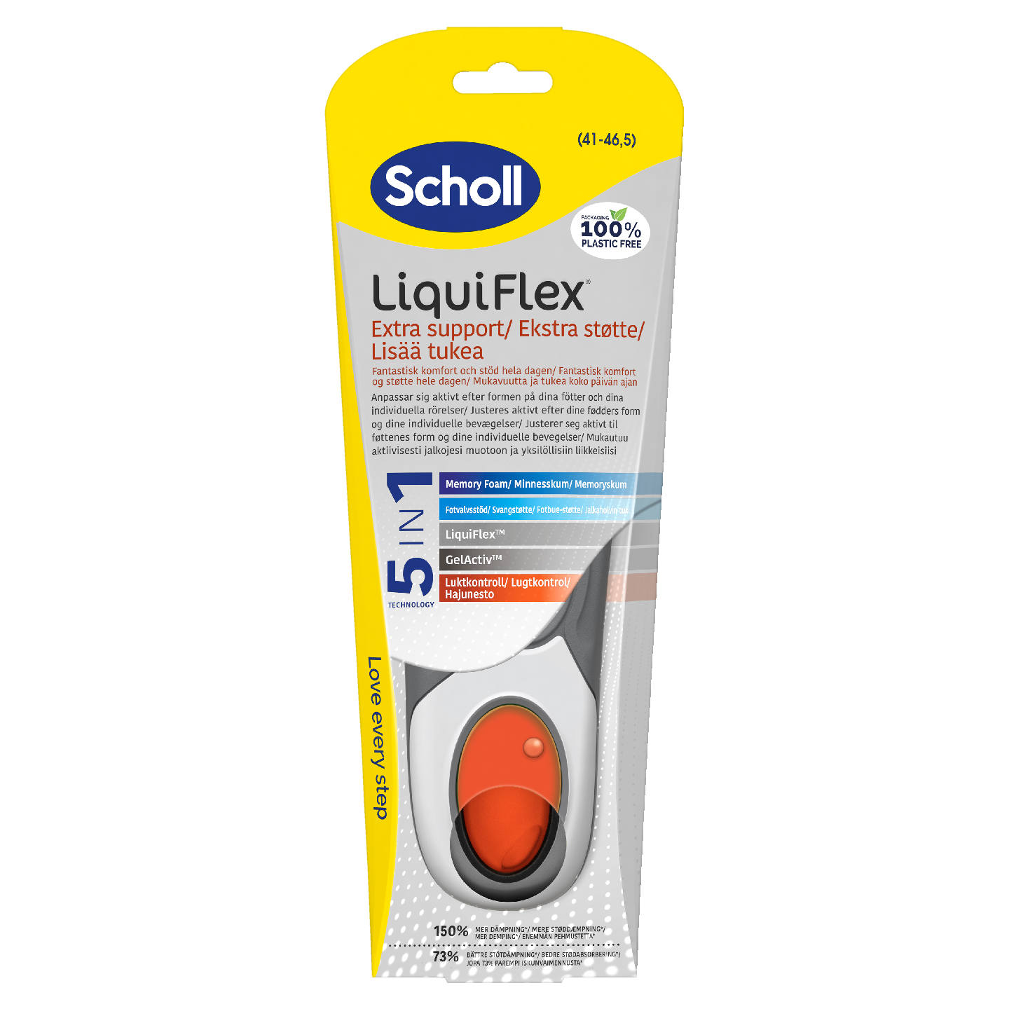 Scholl Liquiflex pohjallinen koko L, 1 pari | K-Ruoka Verkkokauppa