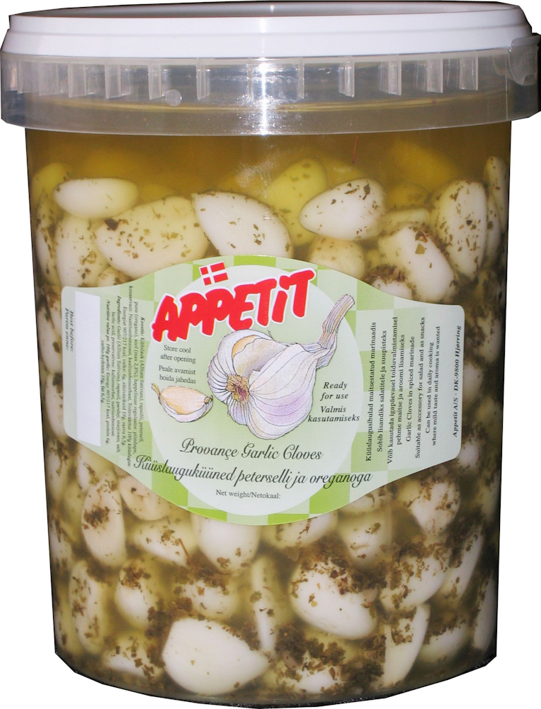 Appetit valkosipulinkynsi provence marinoitu 1500g — HoReCa-tukku Kespro