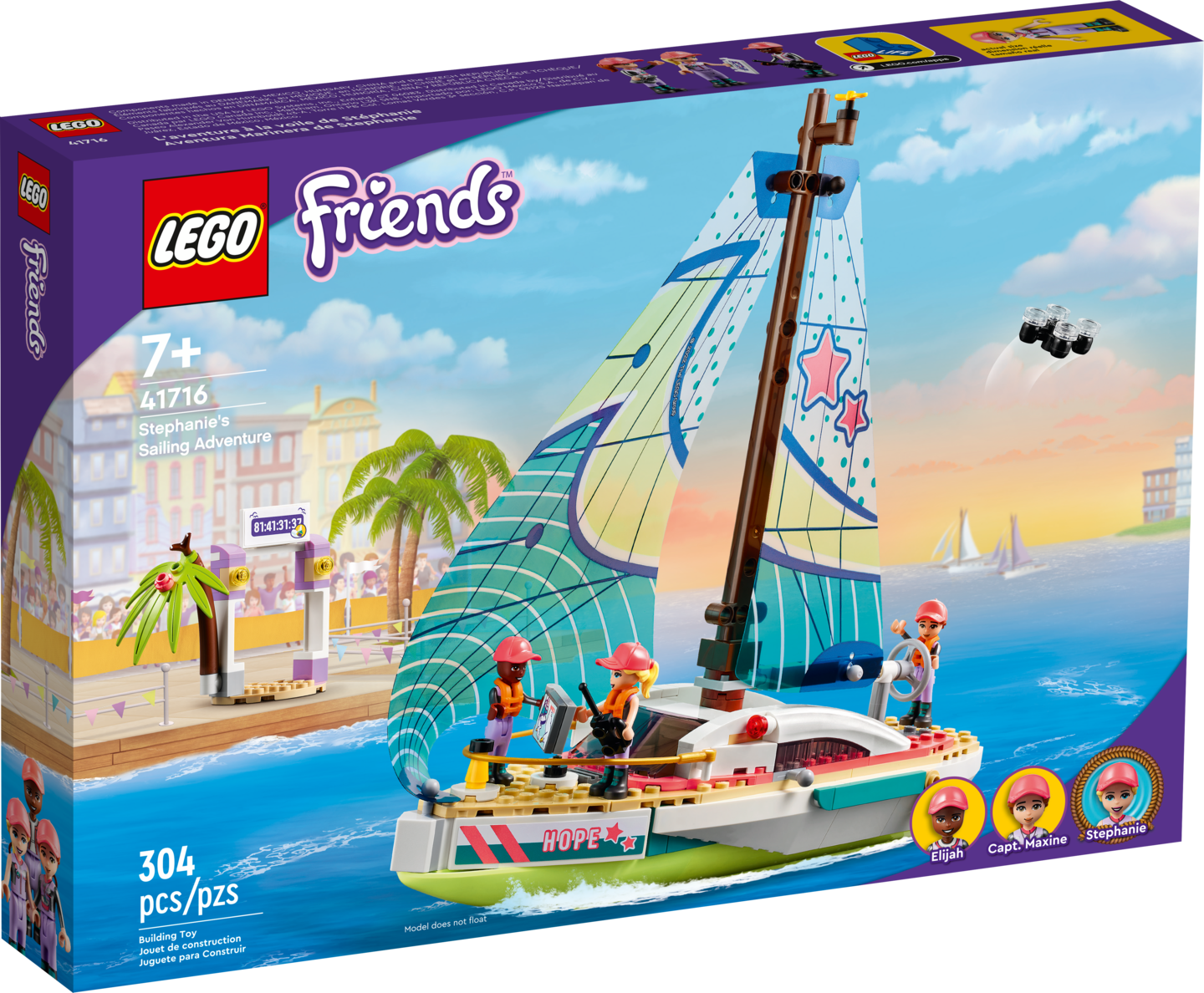 LEGO Friends 41716 Stephanien purjehdusseikkailu | K-Ruoka Verkkokauppa