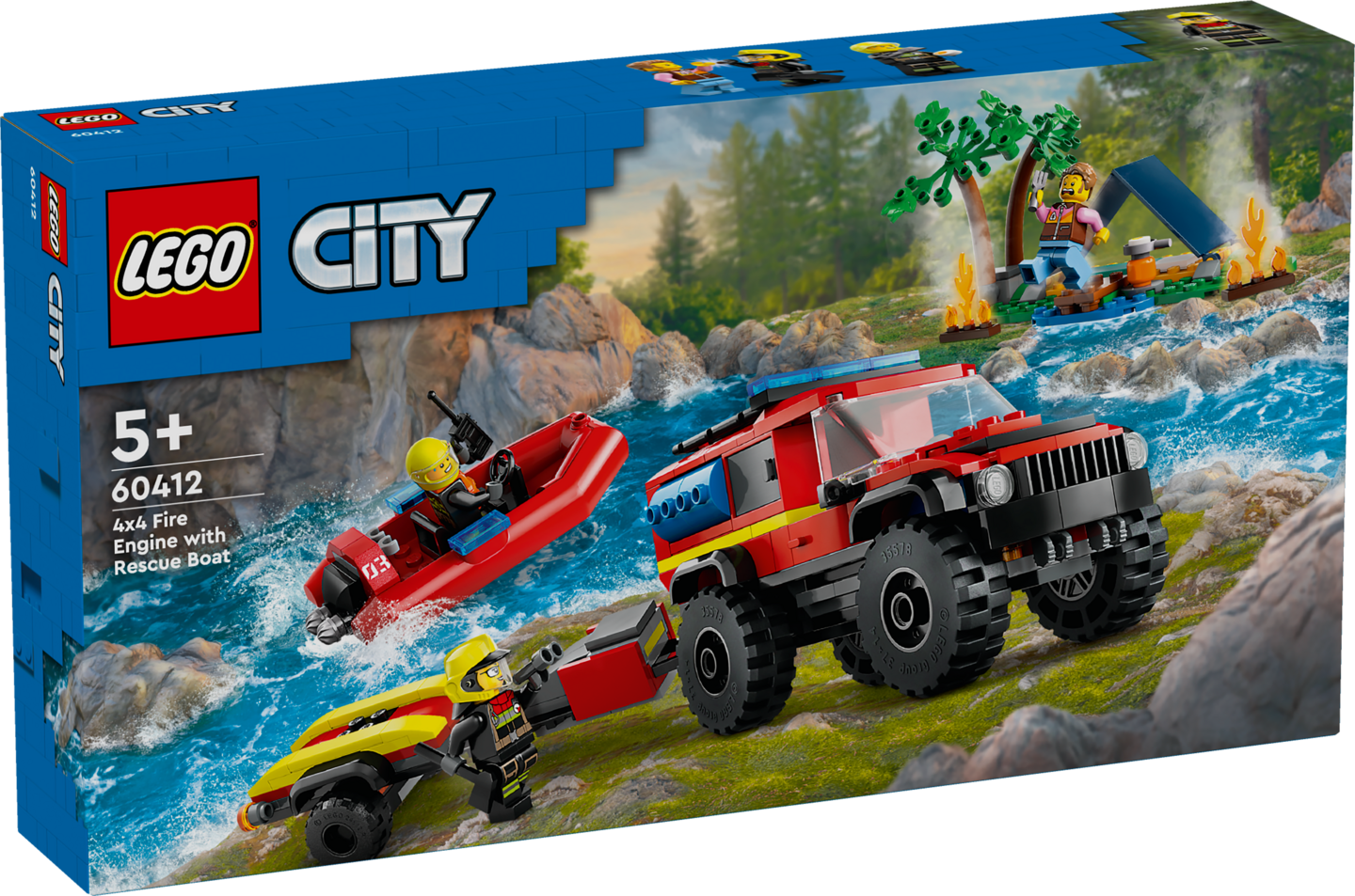 LEGO City 60412 Nelivetopaloauto ja pelastusvene | K-Ruoka Verkkokauppa