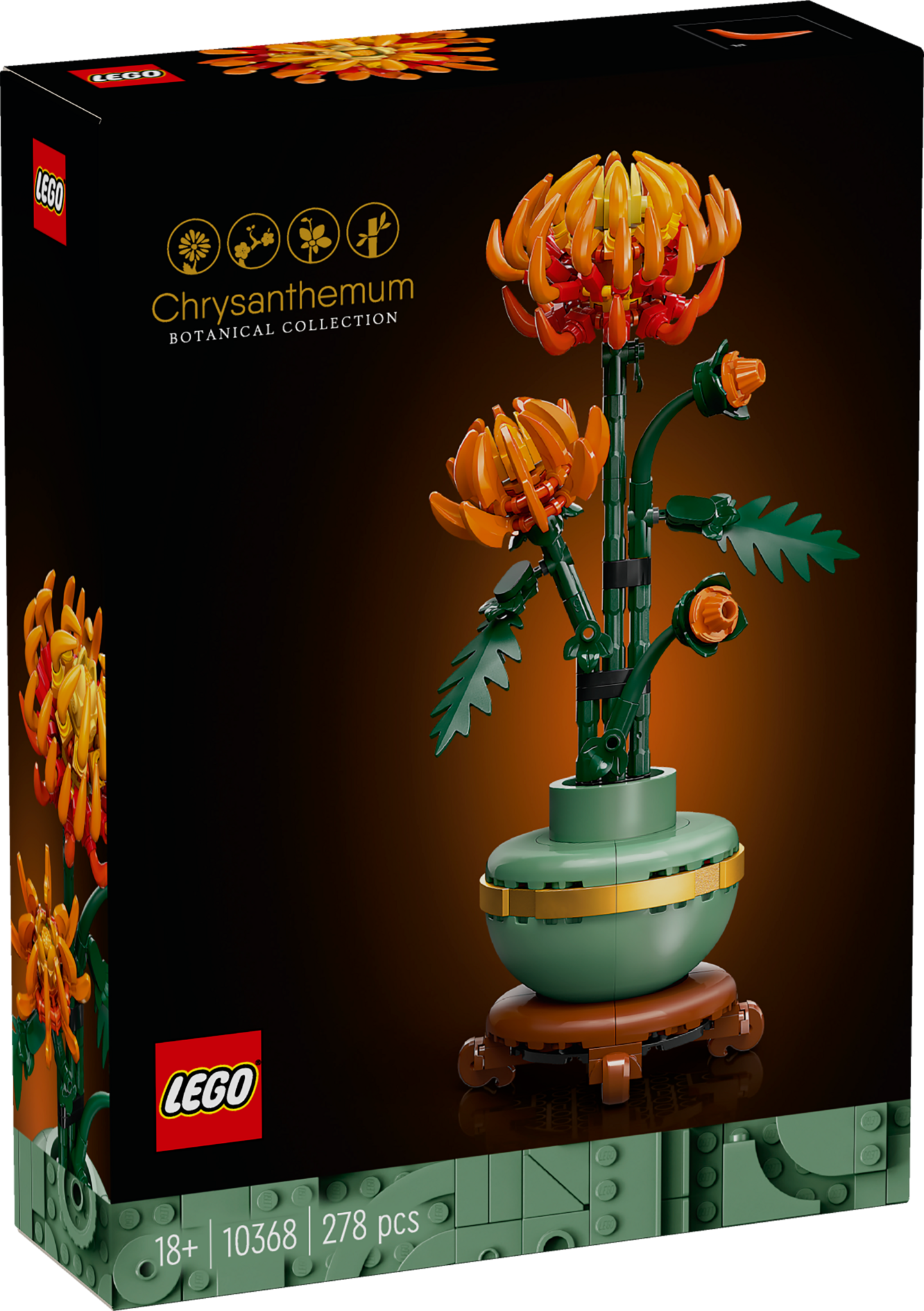 LEGO® Icons Krysanteemi kukkakoristeen rakennussetti 10368 | K-Ruoka ...