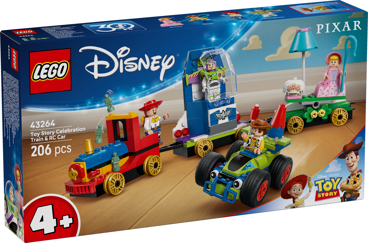 LEGO Disney 43264 Disneyn ja Pixarin Toy Story -juhlavuoden juna ja ...