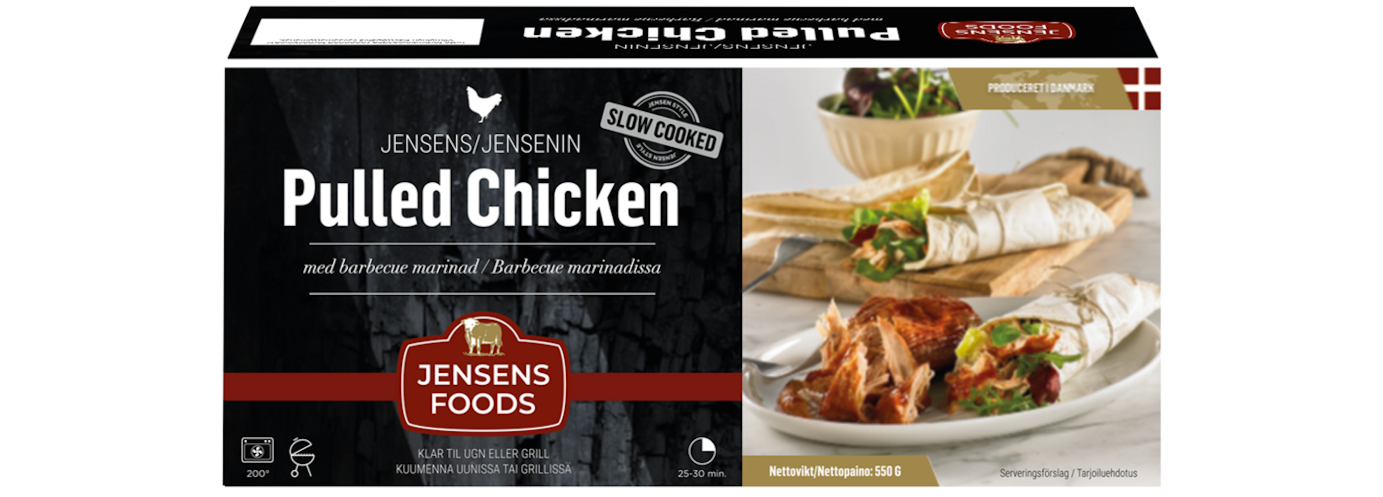 Jensen Pulled Chicken 550 g — HoReCa-tukku Kespro