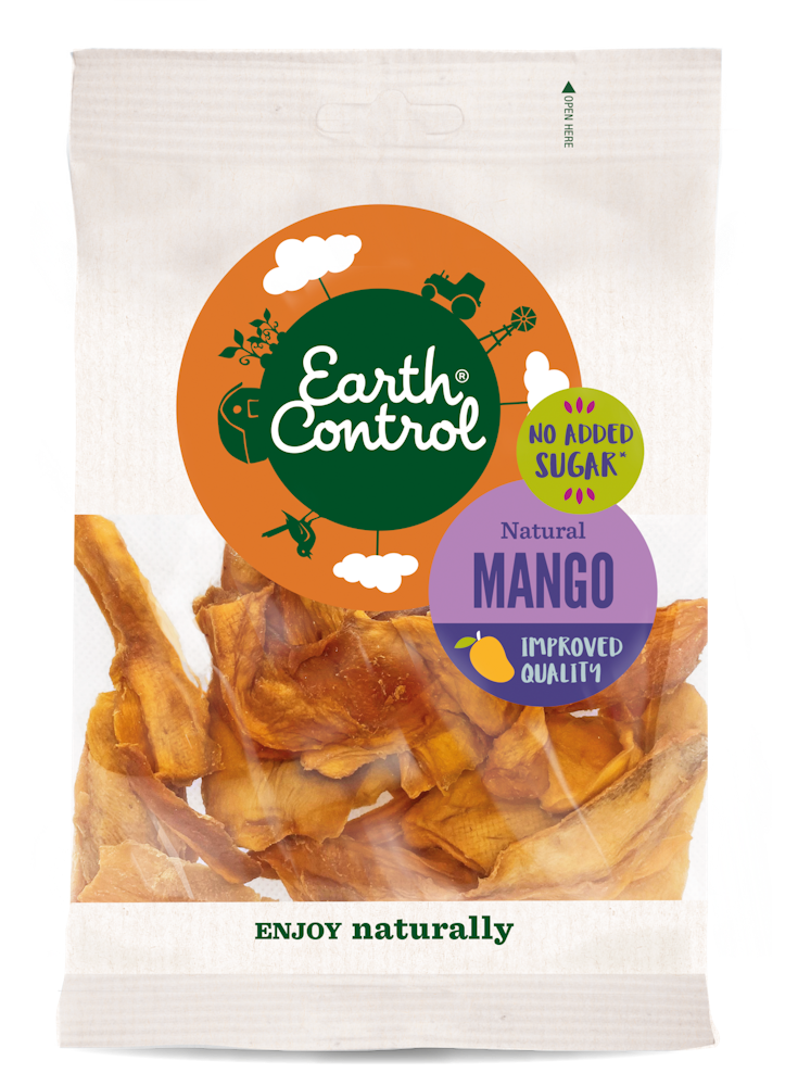 Earth Control 60g kuivatut mangopalat — HoReCa-tukku Kespro