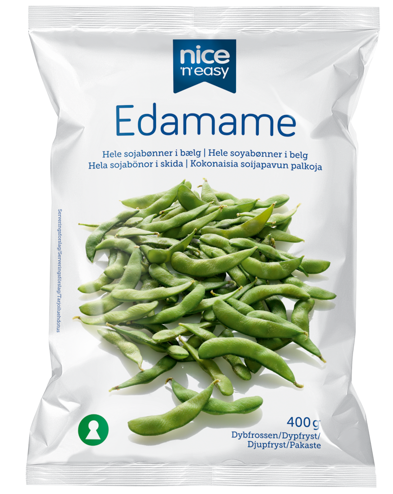 Nice 'n easy kokonaisia edamame-soijapapuja 400g pakaste — HoReCa-tukku ...