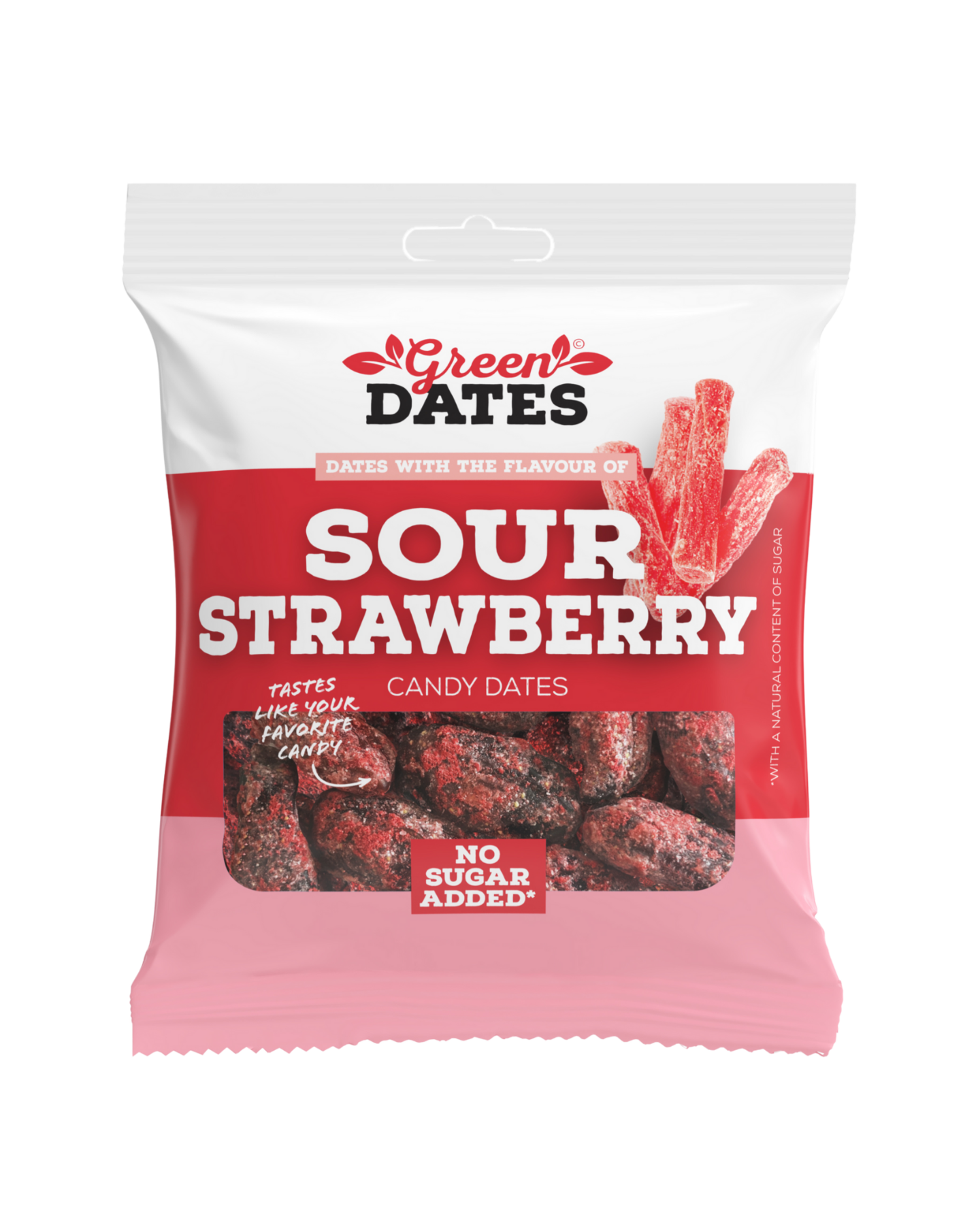 Candy Dates Sour Strawberry 90g | K-Ruoka Verkkokauppa