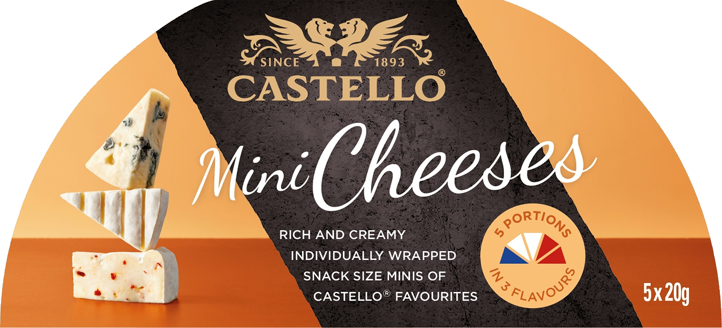 Castello Mini Cheeses 100g 5x20g – K-Ruoka