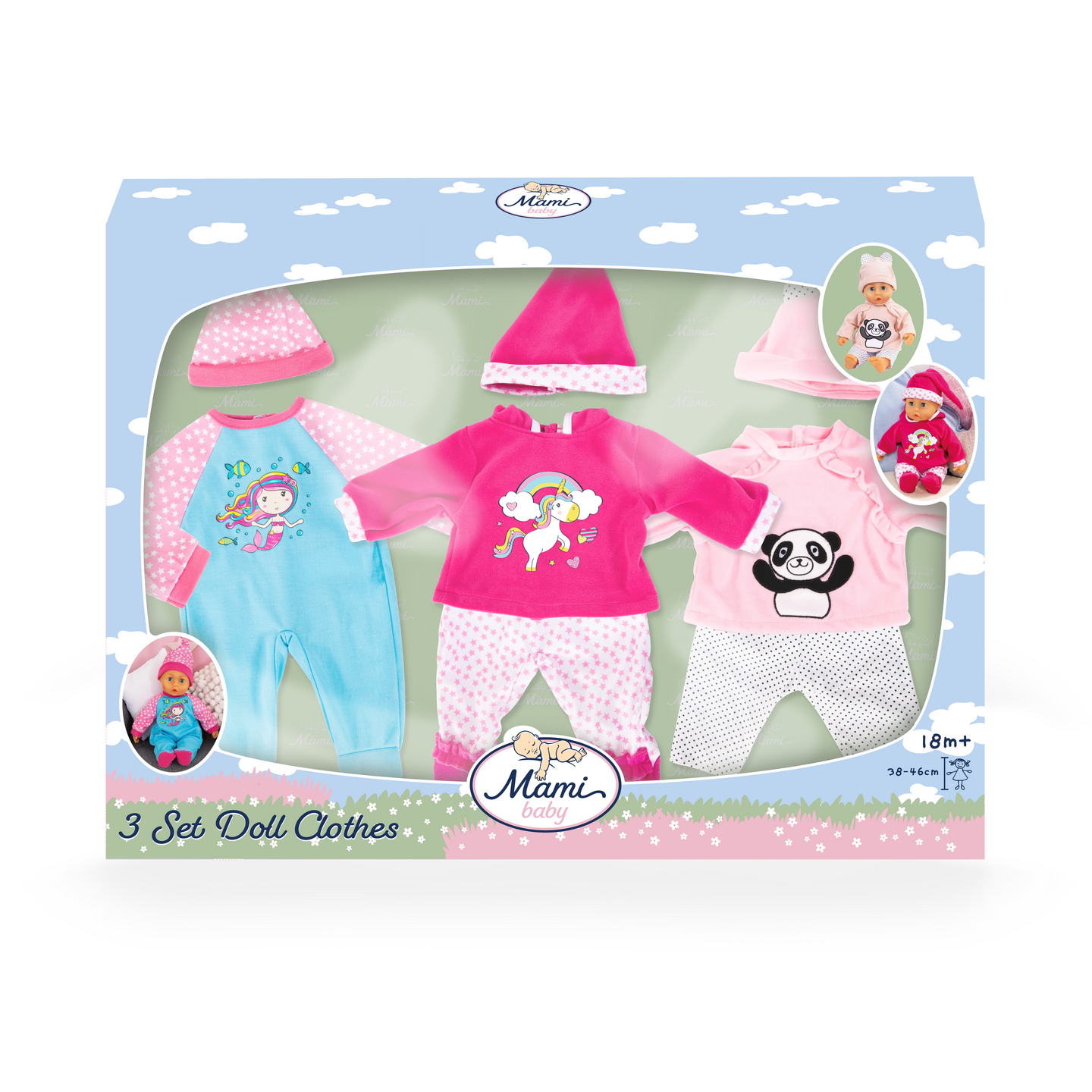 Mami Baby Deluxe nukenvaatesetti 46cm nukelle | K-Ruoka Verkkokauppa