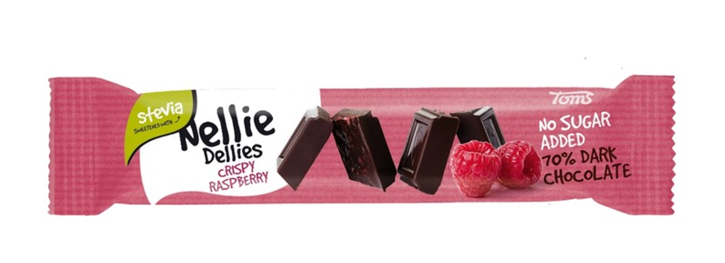 Nellie Dellies 33g crispy raspberry | K-Ruoka Verkkokauppa