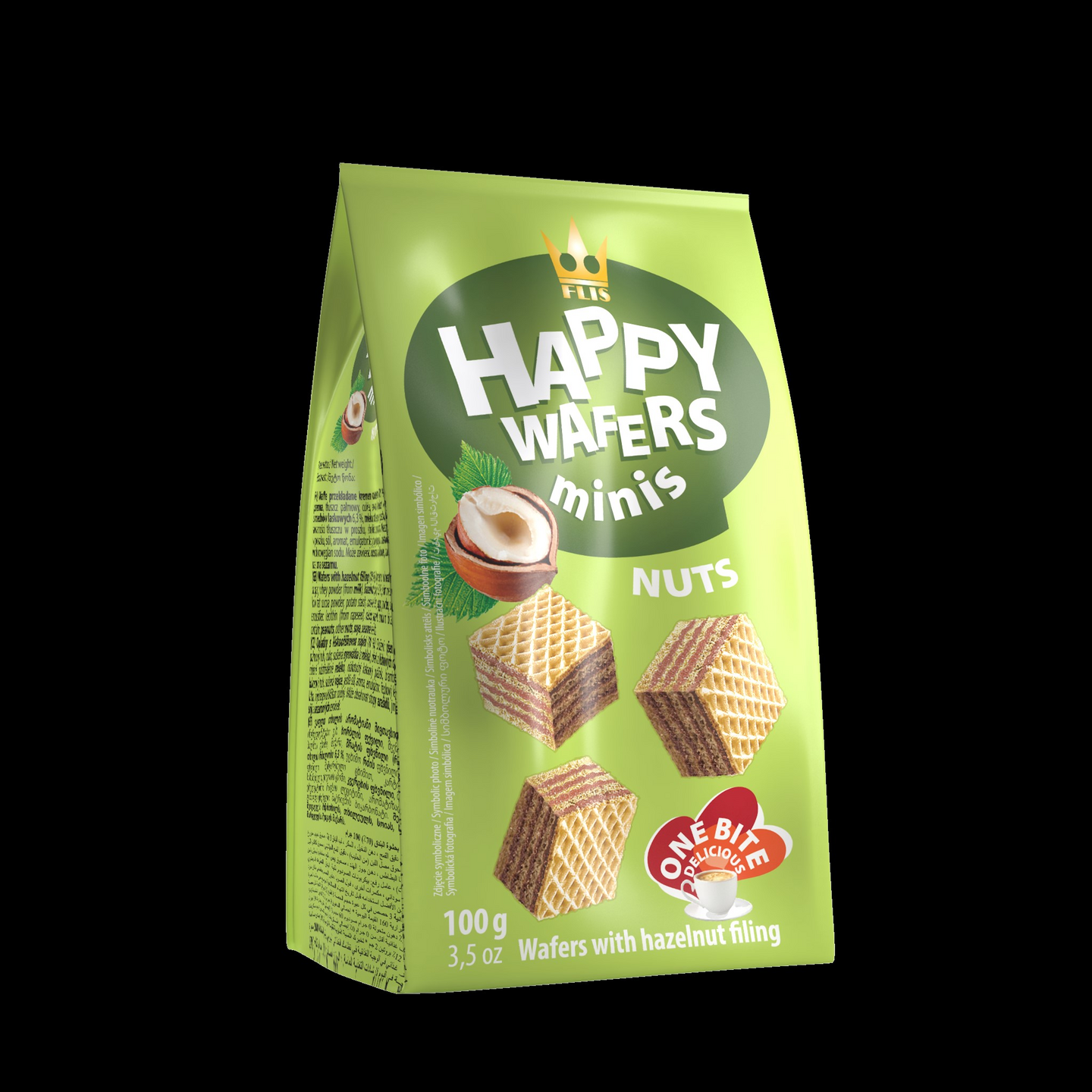 Happy wafers minis hasselpähkinä 100g | K-Ruoka Verkkokauppa