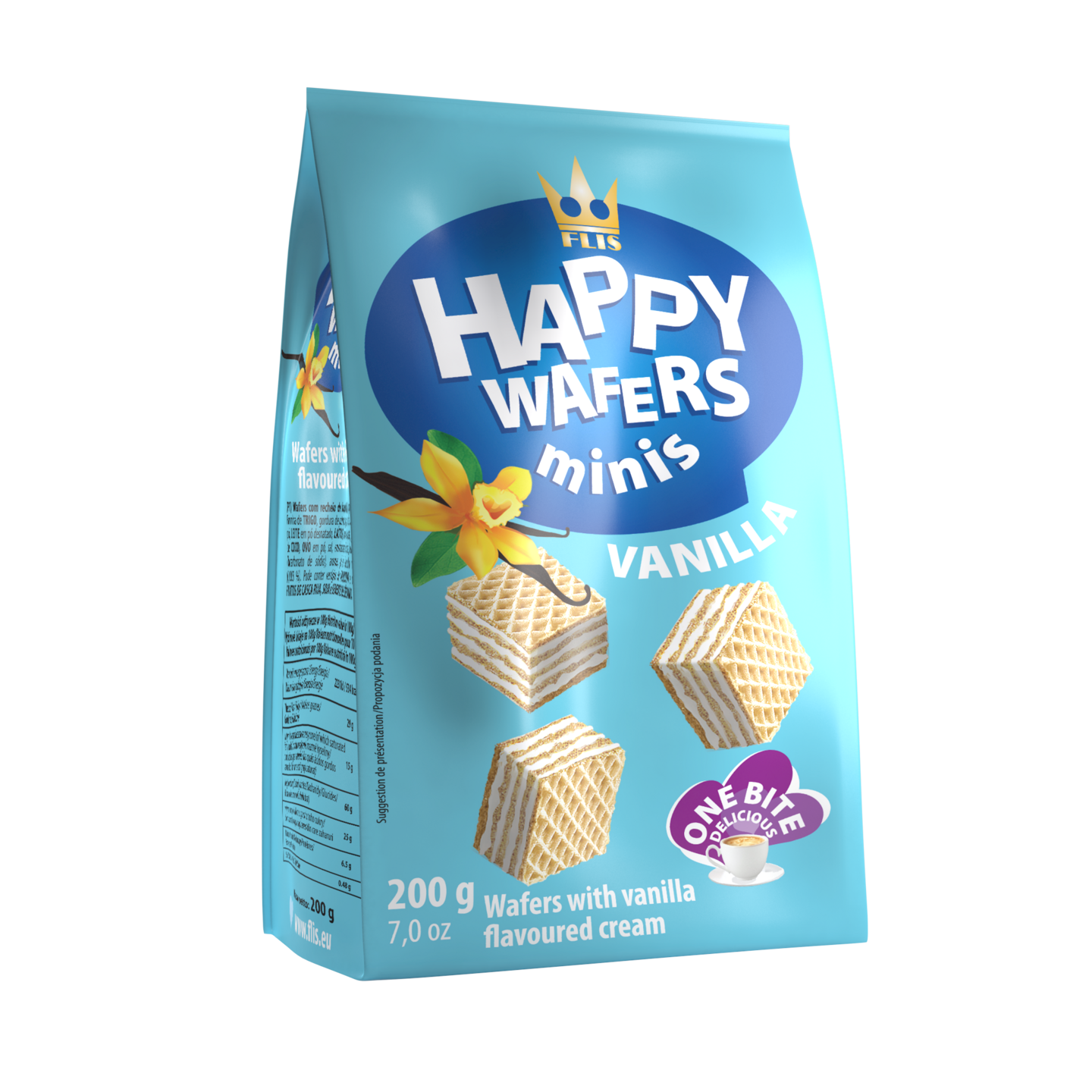 Happy wafers minis vanilja 200g | K-Ruoka Verkkokauppa