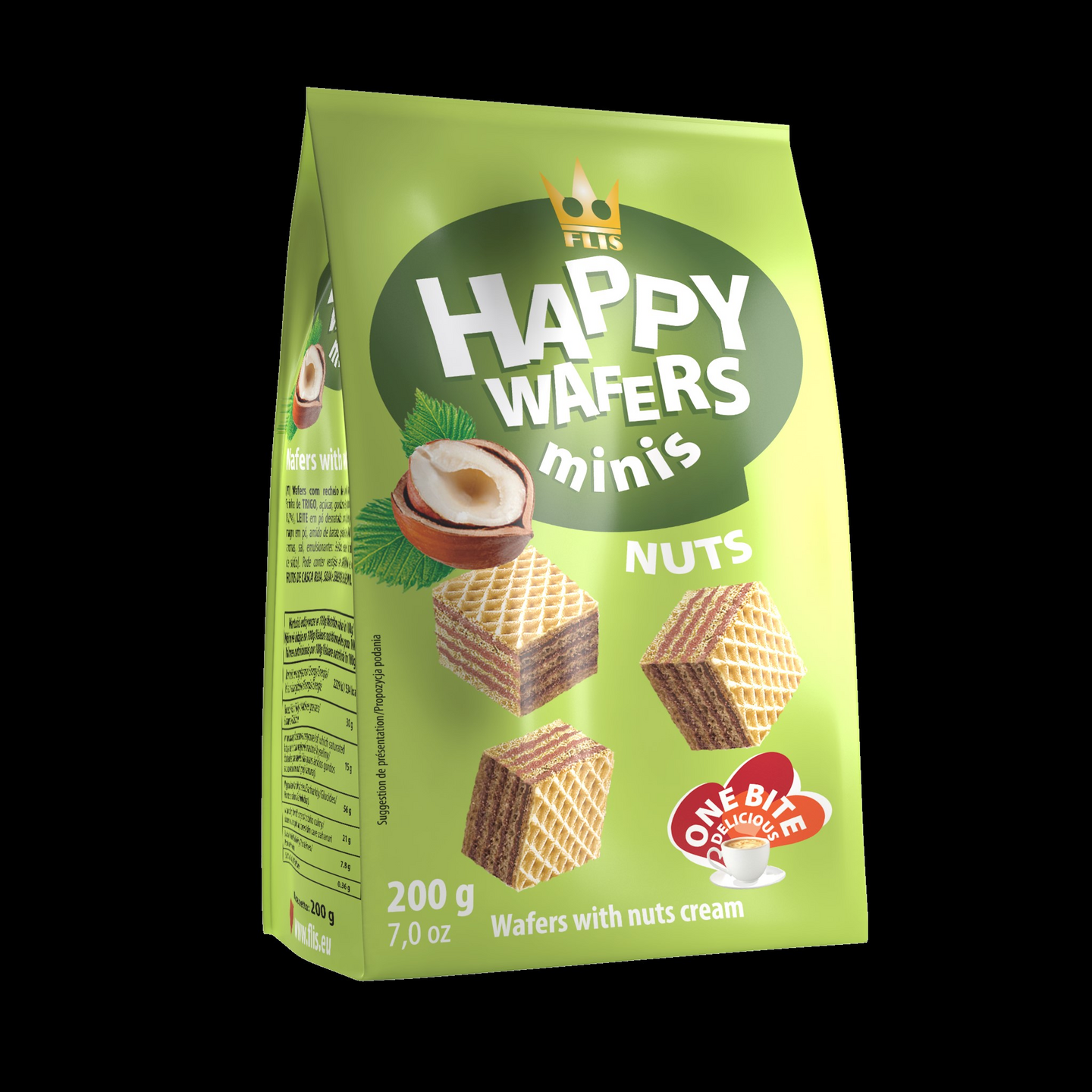 Happy wafers minis hasselpähkinä 200g | K-Ruoka Verkkokauppa