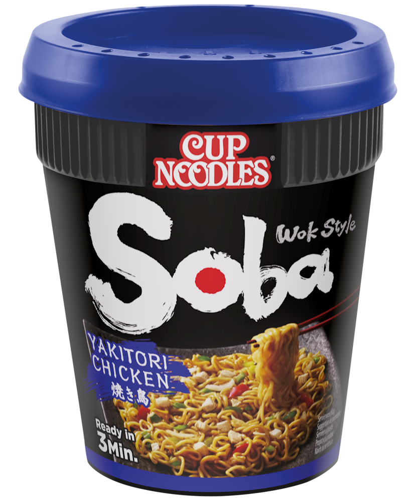 Nissin Soba Cup Nuudeleita yakisobakastikkeessa Yakitori Chicken 89g ...