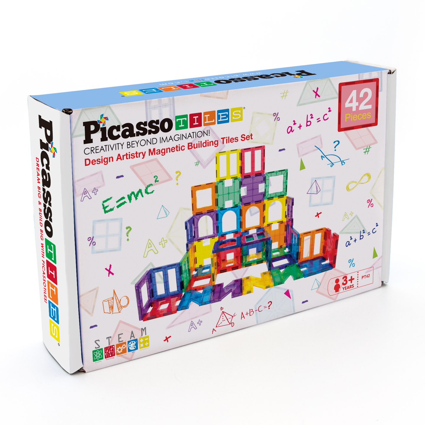 PicassoTiles Design Artistry Magnetic Building Tiles Set 42 kpl ...