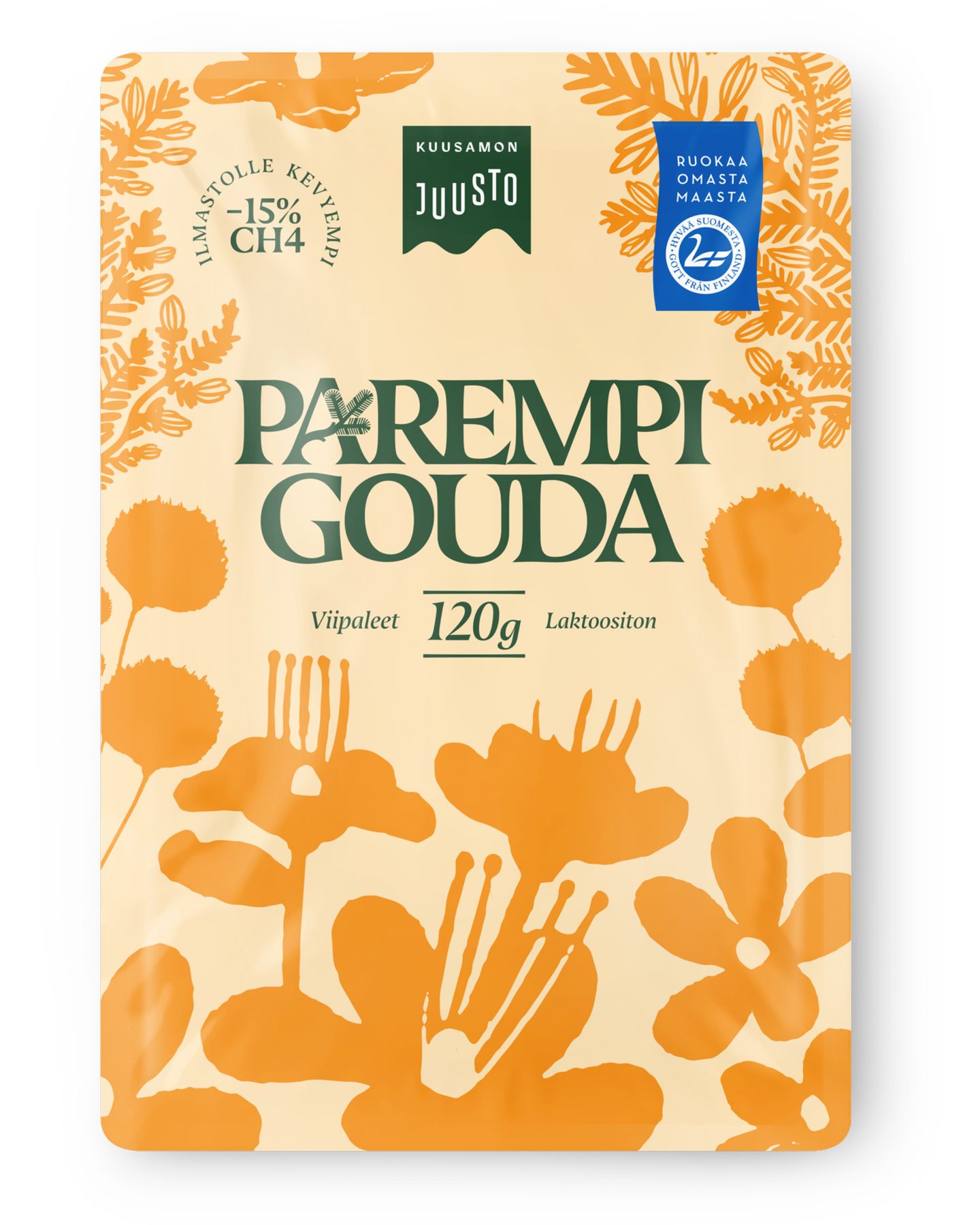 Kuusamon Juusto Parempi Gouda 120g viipale | K-Ruoka Verkkokauppa