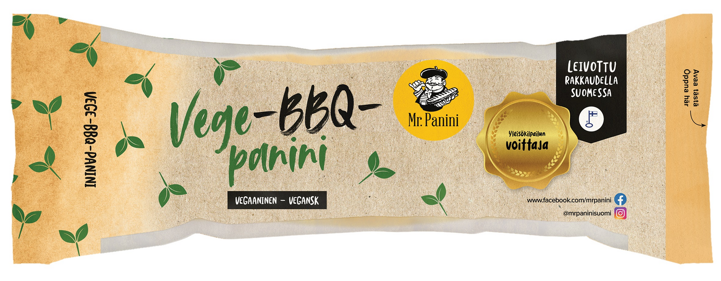 Mr. Panini vege-BBQ panini 235g – K-Ruoka