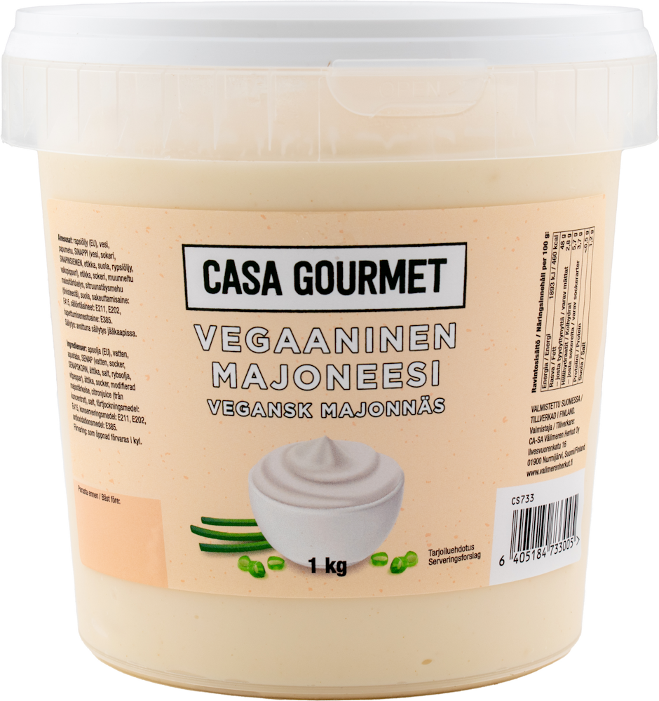 Casa Gourmet vegaaninen majoneesi 1kg — HoReCa-tukku Kespro
