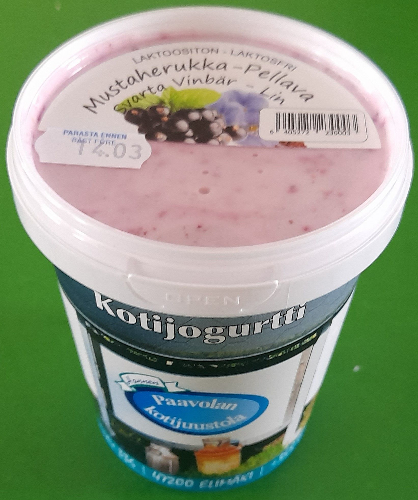 Mustaherukka-pellava kotijogurtti | K-Ruoka Verkkokauppa